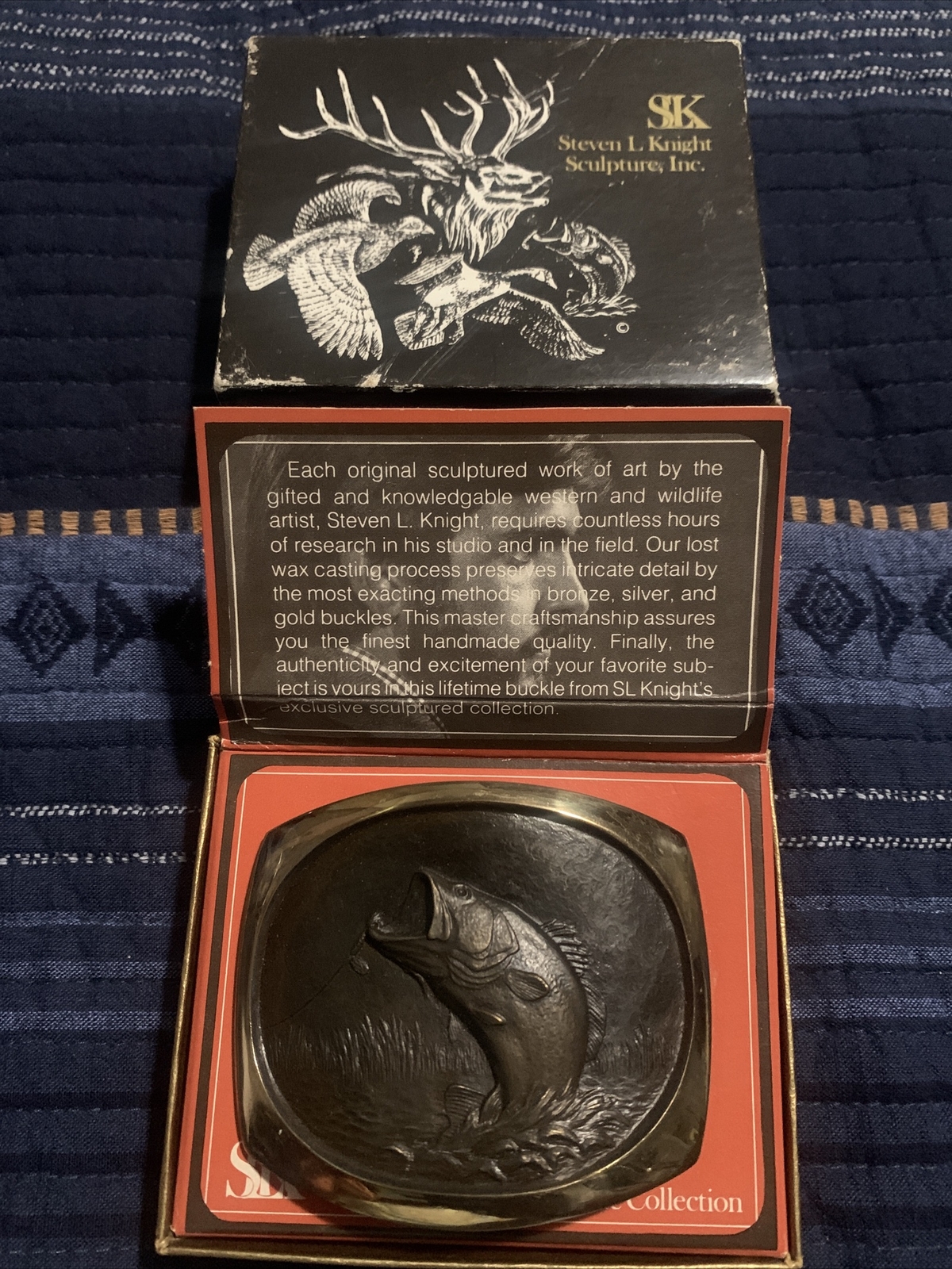 Steven L Knight Sculpture Inc. Solid Brass Fish Belt … - Gem