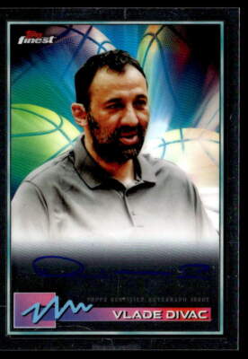 2021 Topps Finest #FA-VD Vlade Divac Finest Autograph BASKETBALL Kings ...