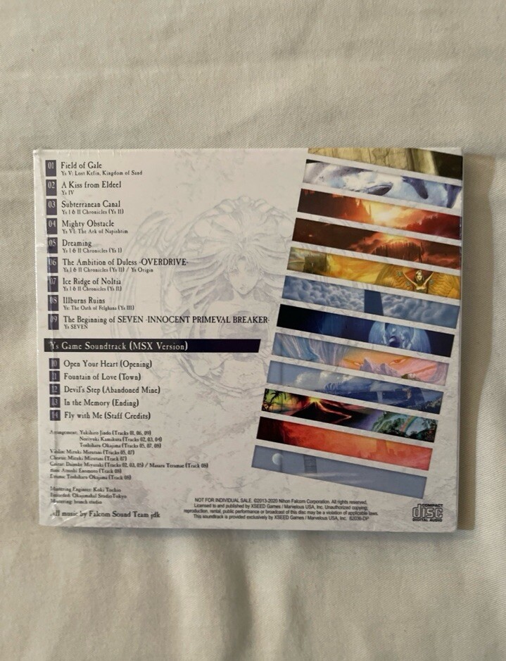 Ys I & II Chronicles CD OST Music Soundtrack - SEALED BRAND NEW | eBay