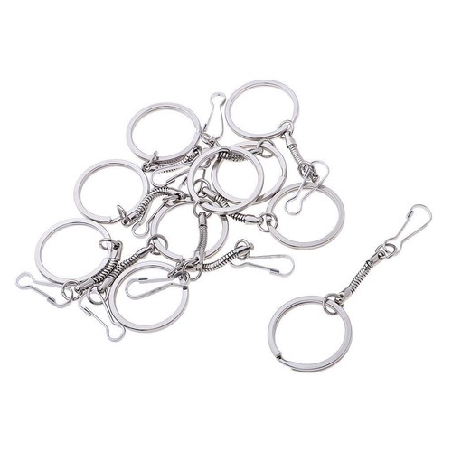 10Pcs Men Womens Carabiner Keychain Clip SpRing Hook Key | eBay Australia