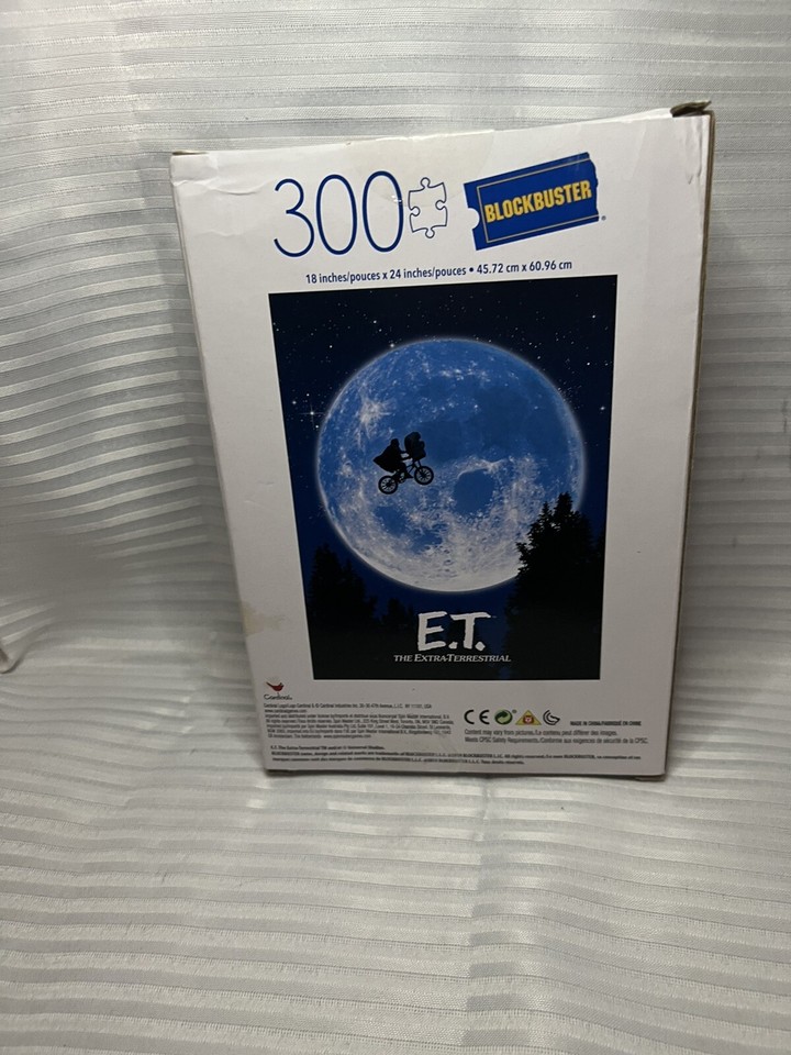 ET 300 Piece Puzzle Blockbuster Movie Poster Cardinal E.T. New Sealed ...