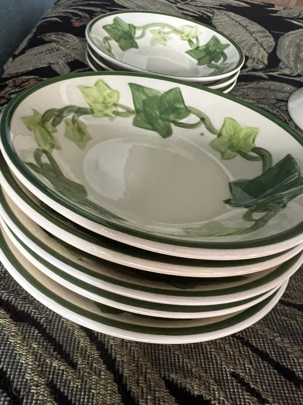 Vintage FRANCISCAN Embossed Green "IVY" Dinnerware. “I Love Lucy” Collection | eBay