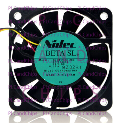 Nidec D06R-12TH 6015 24V 0.12A 6 Cm Three-wire Inverter Cooling Fan | eBay