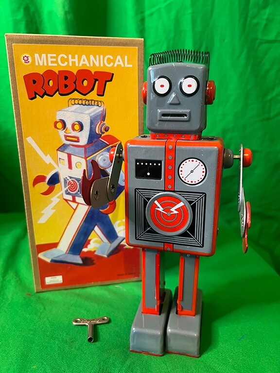 Tin Toys SEVEN ROBOTS Collection Wind Up Vintage Looking from 2000s ...