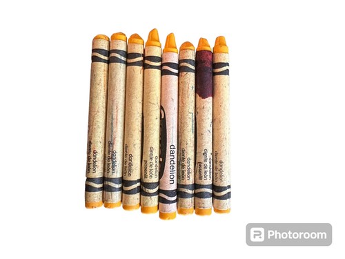 Crayola Dandelion Yellow Crayon USED Vintage Retired Discontinued Lot ...