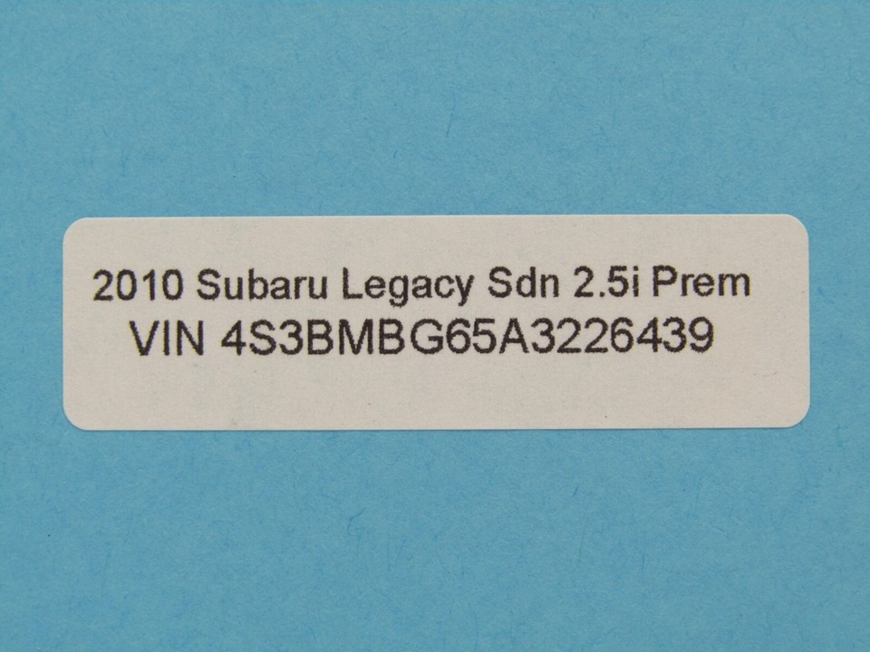 2010 Subaru Legacy or Outback Owner's Manual Guide with Leather Case ...