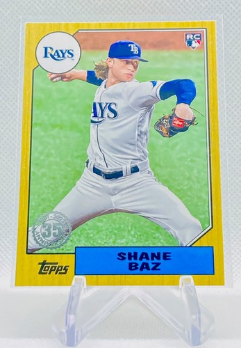 2022 Topps Series 2 Shane Baz 1987 Topps Insert RC #87TB-33 - Rays ...