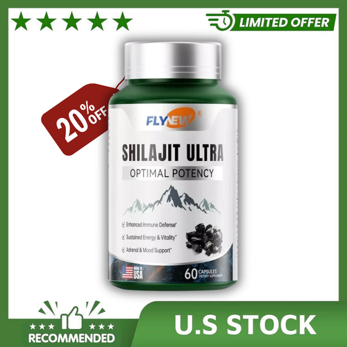 Flynew Shilajit Ultra Optimal Potency, Energy& Vitality, Shilajit L ...
