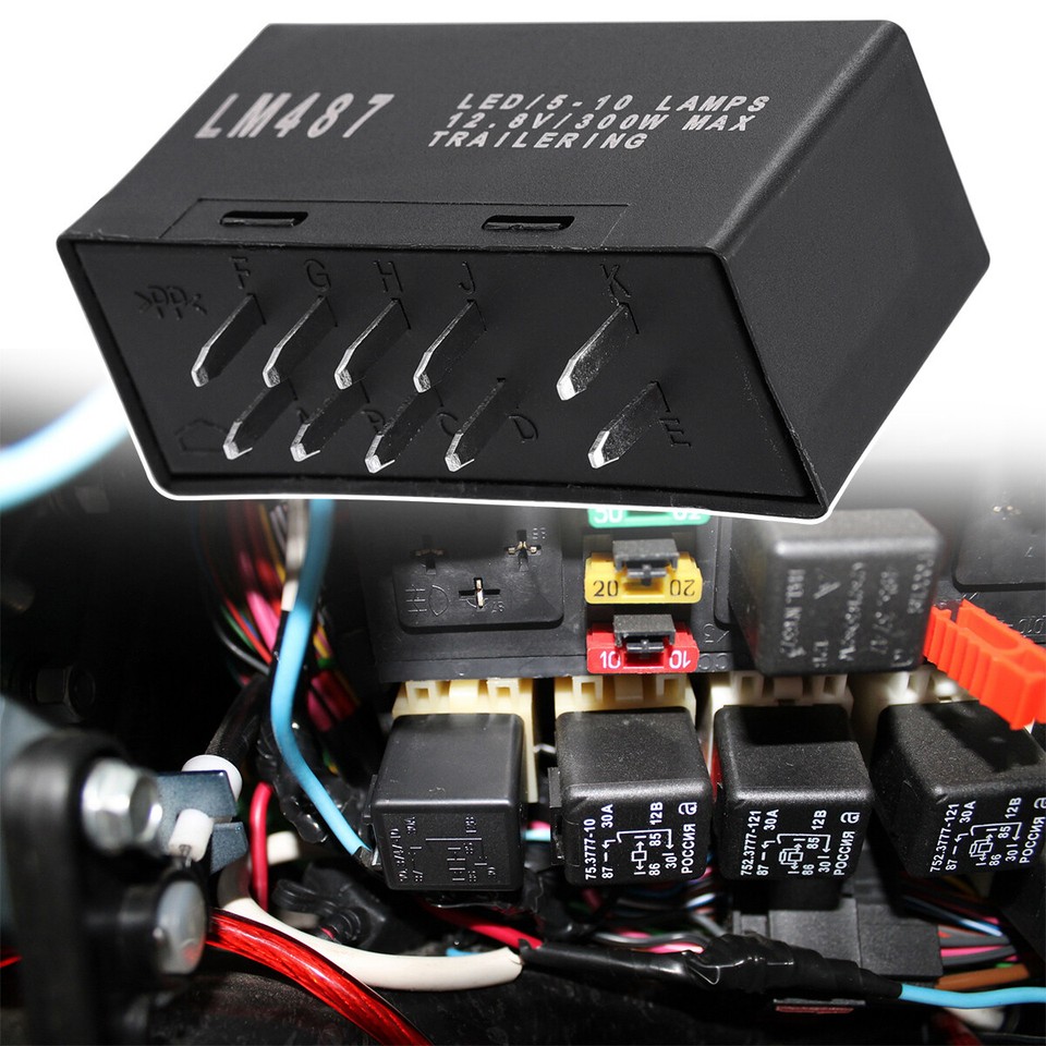 LM487 LED Flasher Relay 10PIN For 2003-2006 Chevy GMC Turn Signal ...