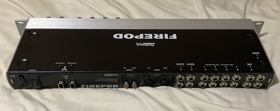 PreSonus Digital Audio Firepod 24BIT/96K Firewire Recording W/ Cables ...