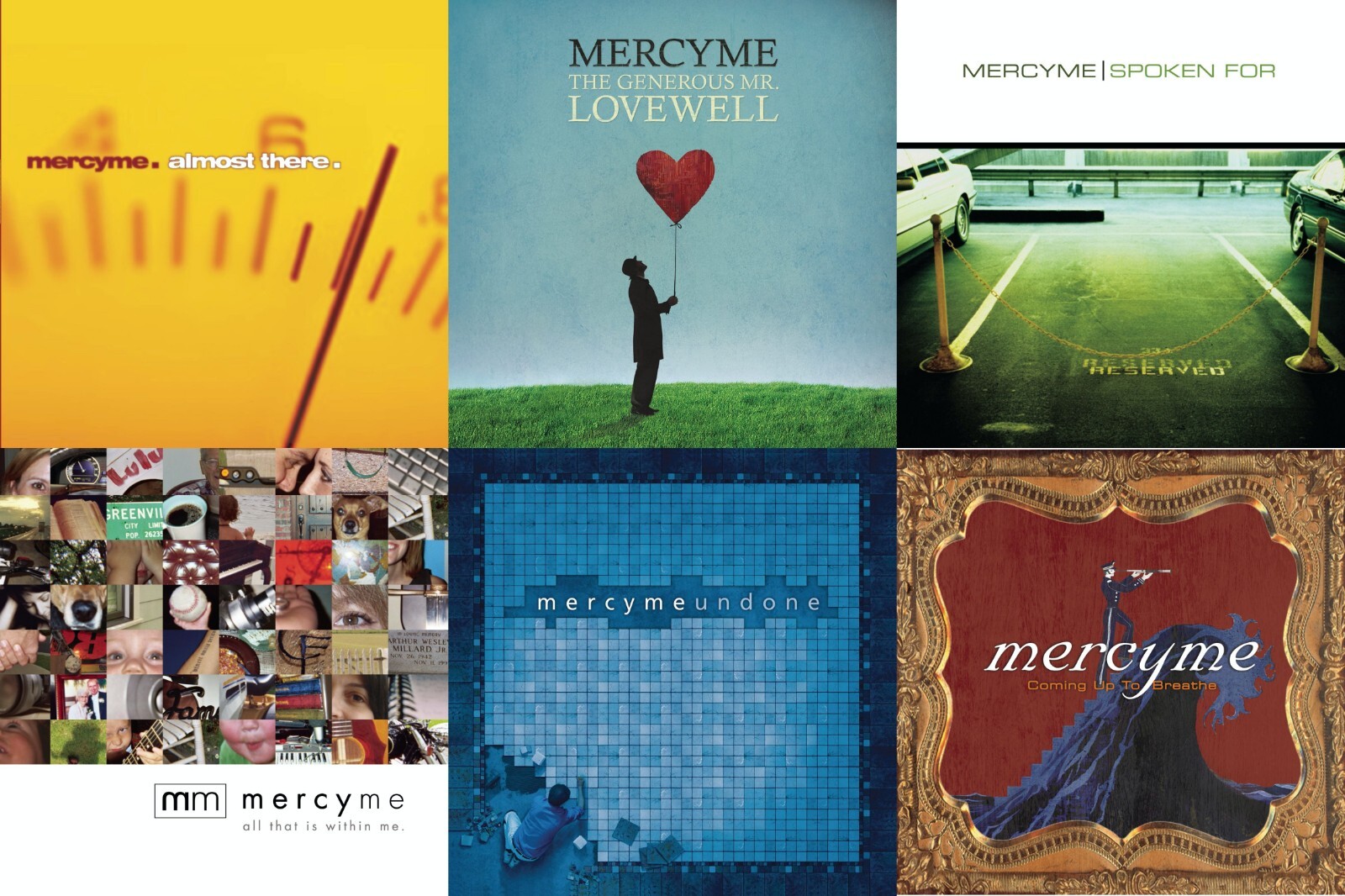 6 CD LOT MERCYME UNDONE ALMOST THERE ALL THAT WITHIN COMING UP SPOKEN ...