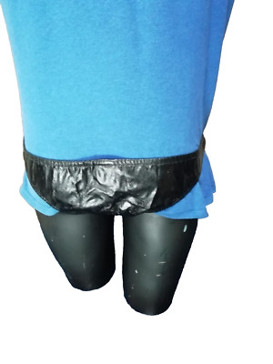 Black PVC rip off front for easy access Briefs Medium IK made | eBay UK