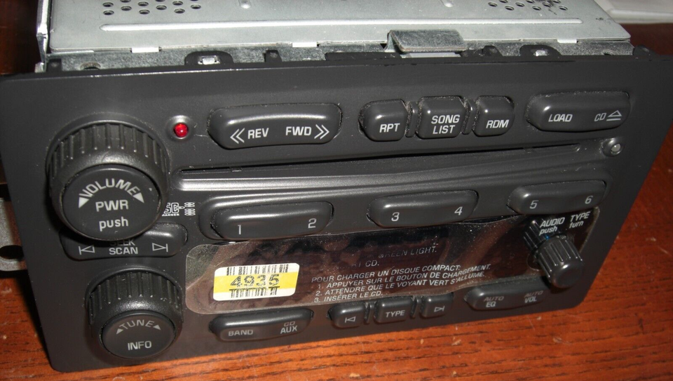 2003-07 GM GMC CHEVY OEM Factory RDS Stereo AMFM Radio 6 Disc Changer ...