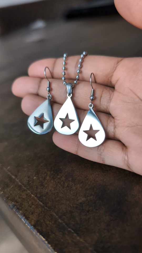 Conan Gray Silver Stainless Steel Found Heaven Star Pendant and Ball ...