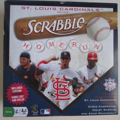 St. Louis Cardinals Scrabble Complete Board Game MLB Baseball 2009 ...