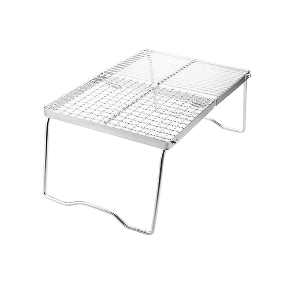 Portable Camping Grill Rust-proof Heat-resistant Quick Setup Even ...