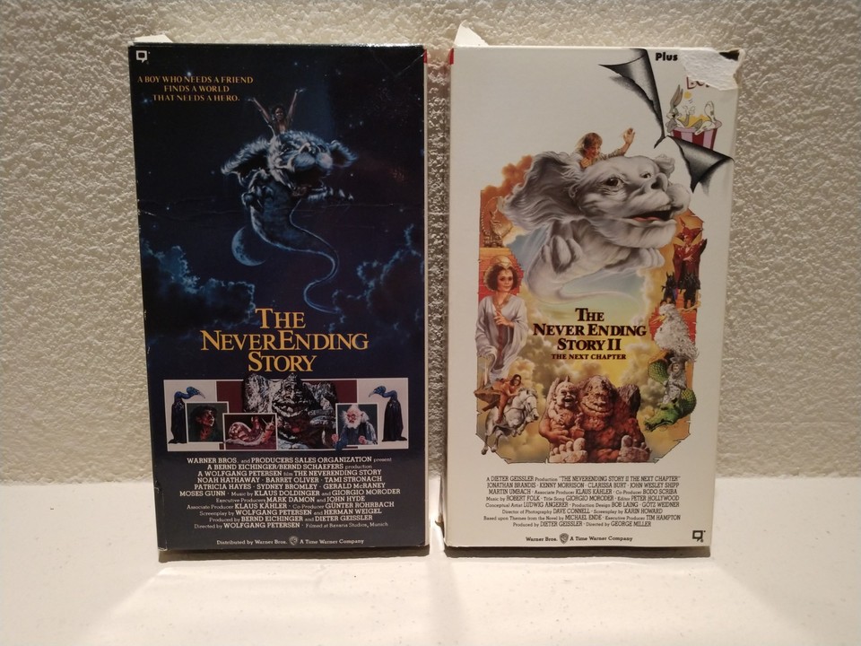 Neverending Story I & Neverending Story II The Next Chapter VHS Tapes ...