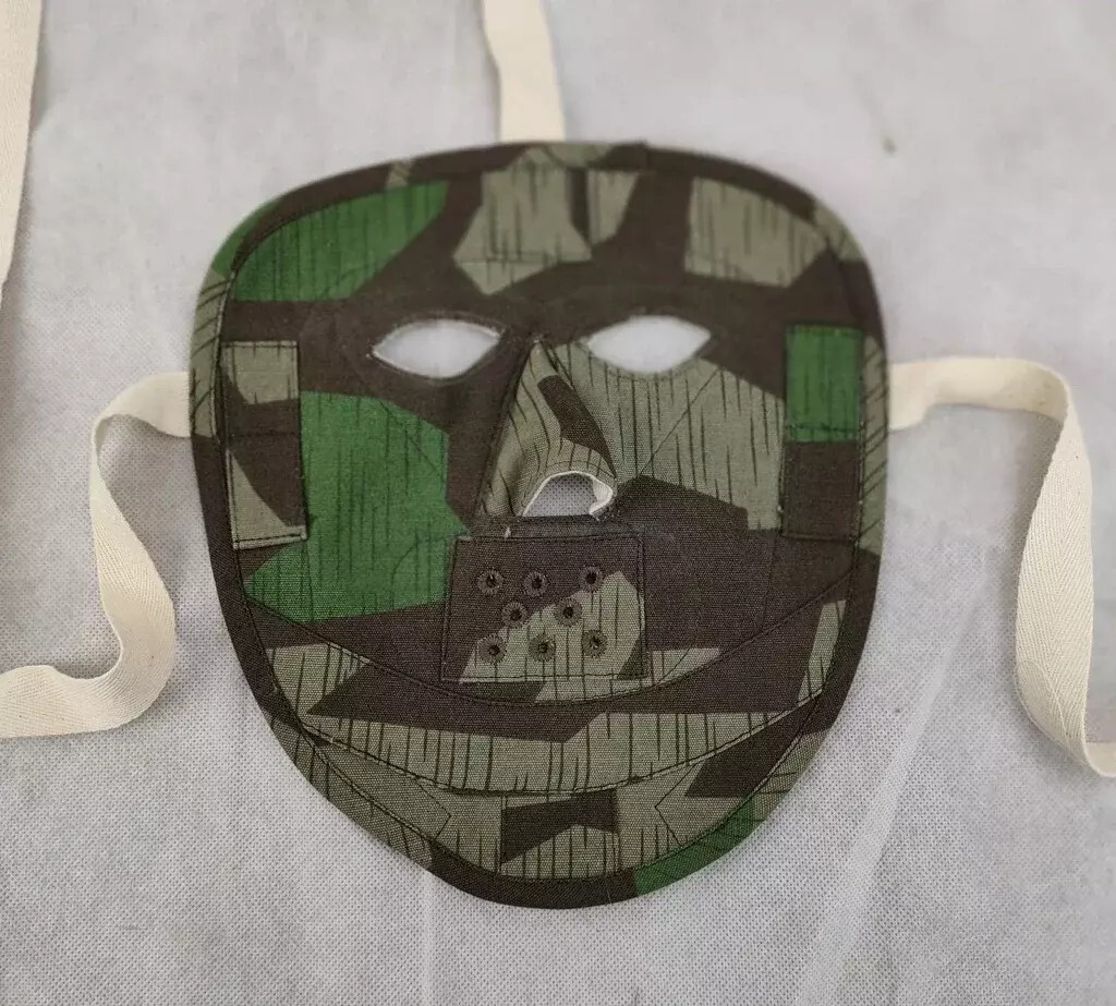 REPRO WW2 GERMAN ARMY CAMOUFLAGE SPLINTER CAMO MASK FOR SNIPERS | eBay