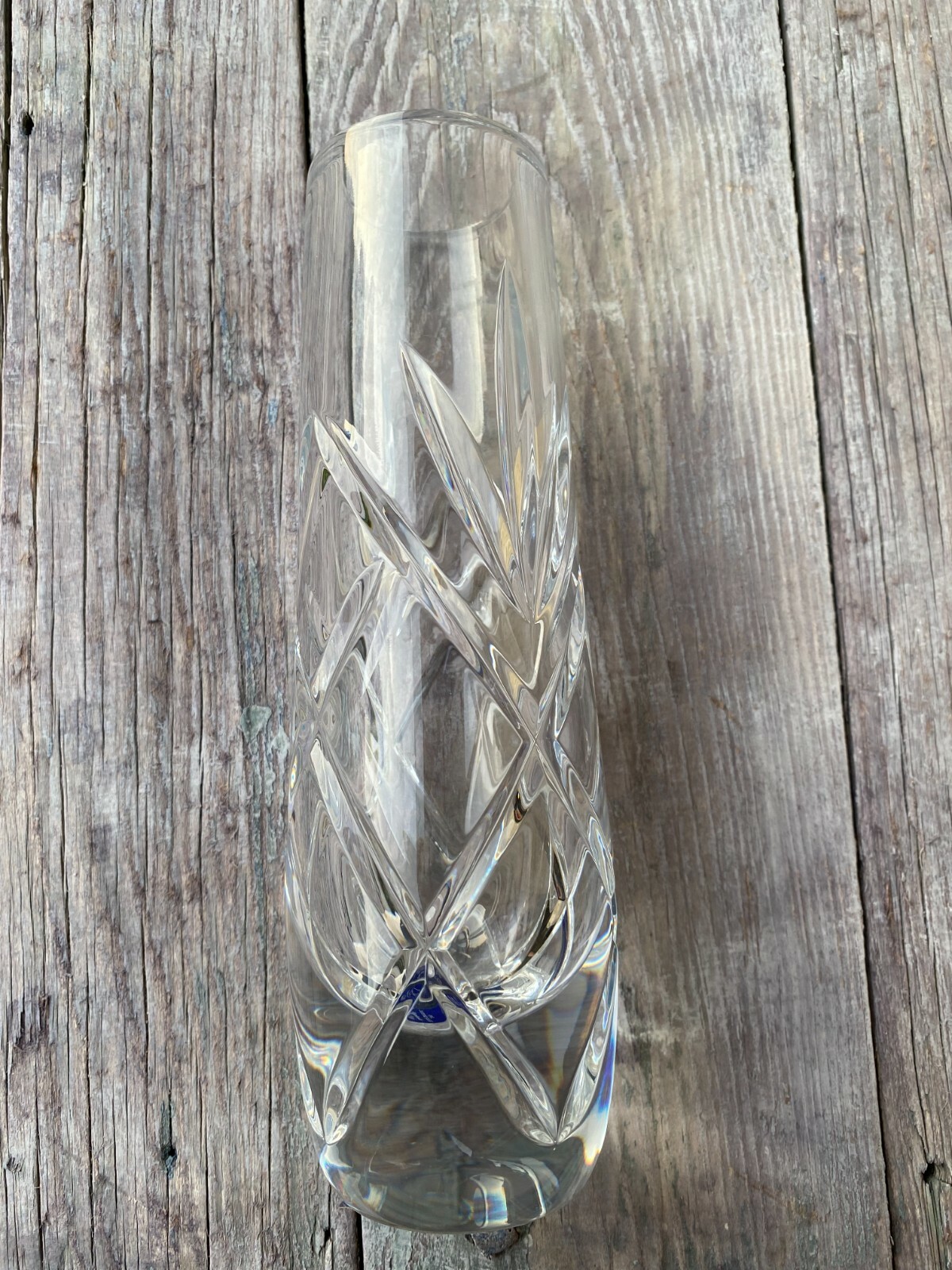 ROGASKA FINE DIAMOND CUT CRYSTAL VASE, SLOVENIA, KATHY IRELAND ...