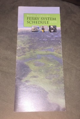 2004 North Carolina Ferry System Schedule | eBay