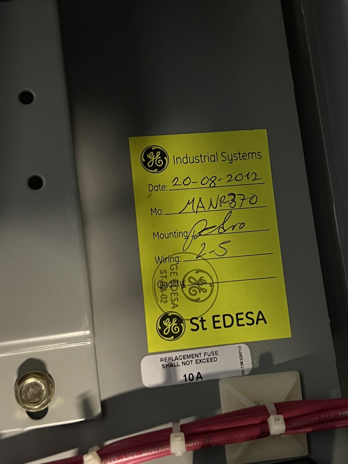 GE General Electric 300 Line Control Magnetic Starter Combination New ...