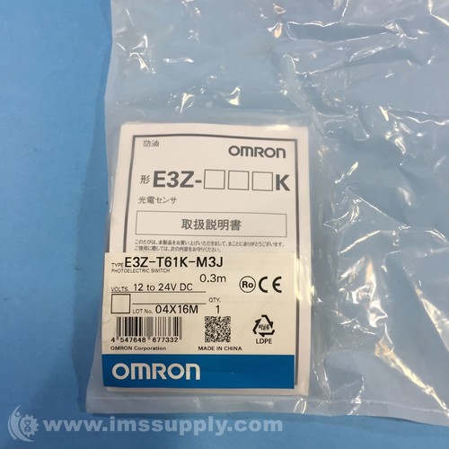 Omron E3Z-T61K-M3J 0.3M Compact Photoelectric Sensor, 0.3M Cable FNFP ...