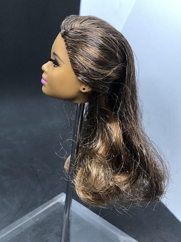 2014 Barbie Style Grace Doll Head Only Lashes African American for OOAK ...