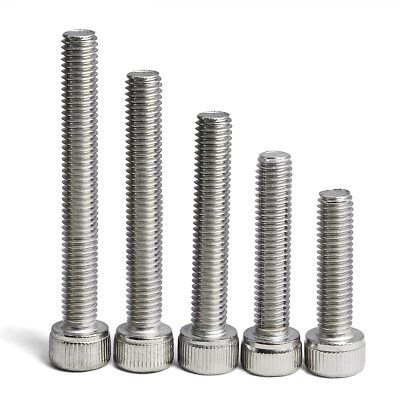 M6 Hex Socket Cap Head Screws Bolts 304 Stainless Steel Siliver DIN912 ...