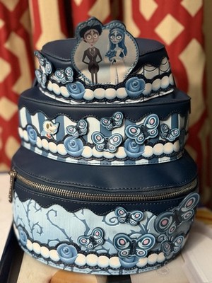 Loungefly Tim Burton's Corpse Bride Wedding Cake Figural Butterflies ...