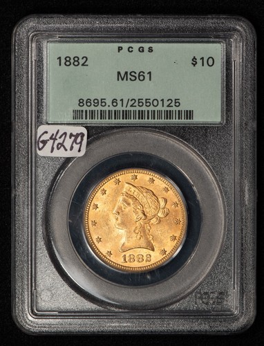 1882 G$10 Liberty Head Gold Eagle - OGH PCGS MS 61 - SKU-G4279 | eBay