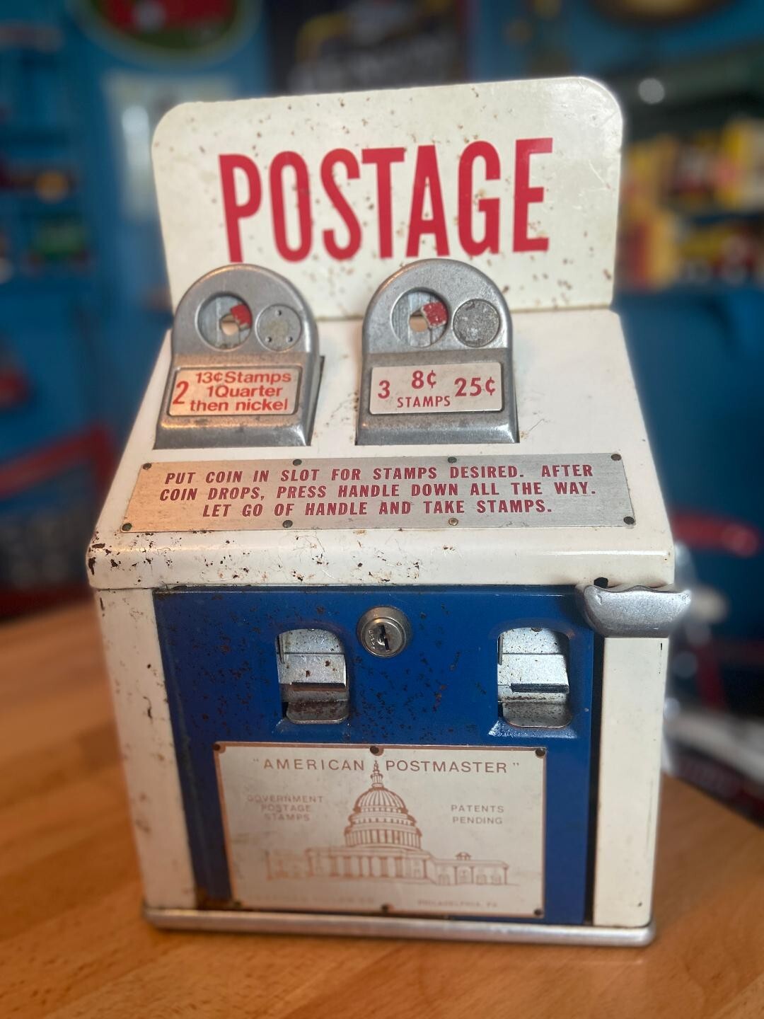 Vintage American Dillion Co. American Postmaster Postage Stamp Vending ...