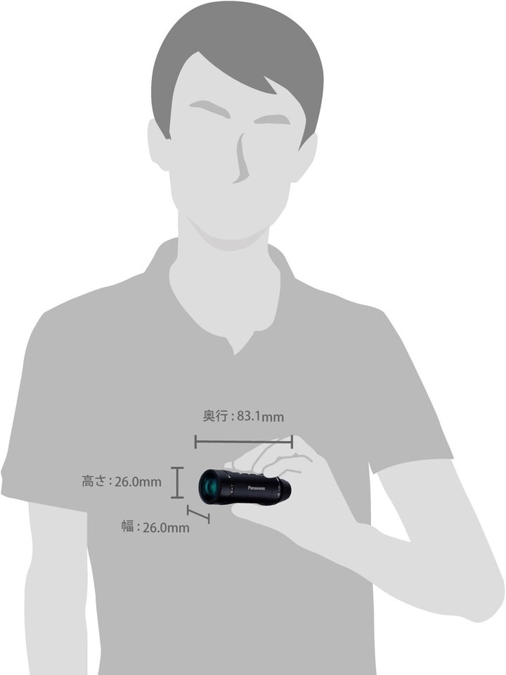 Panasonic Wearable Camera Black HX-A1H-K MPEG-4 Bluetooth New | eBay