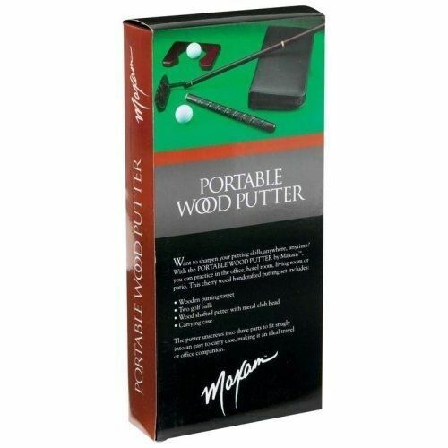 Maxam Portable Cherry Wood Putter Set for Travel or The Office BRAND ...