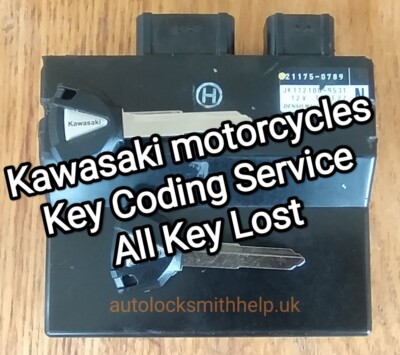 Kawasaki Motorcycle Key Coding Service - All Keys Lost. | eBay UK