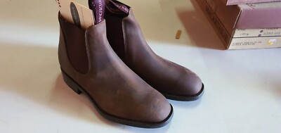 Macarthur Boots. UNISEX. Brown waxy Goodyear Welt. Leather. Size 4 ...