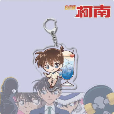Detective Conan Keychain Anime Cartoon Characters Acrylic Pendent ...
