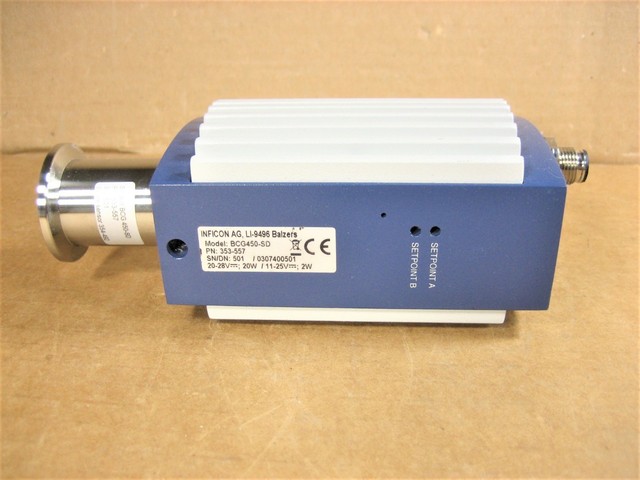 INFICON Ultra High Vacuum Triple Gauge Sensor Bcg450-sd for sale online ...