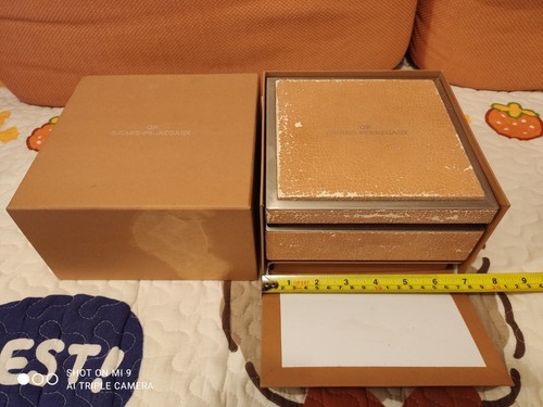 AUTHENTIC GP GIRARD PERREGAUX INNER AND OUTER WATCH BOXES WITH BOOKLETS ...
