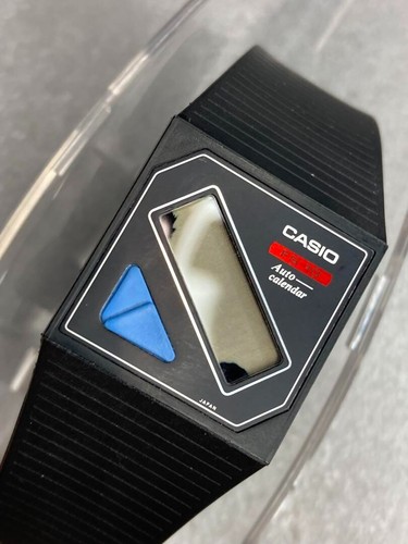 Casio FS-10 Ultra-Thin Digital Watch 1985 Vintage Auto calendar w/case ...