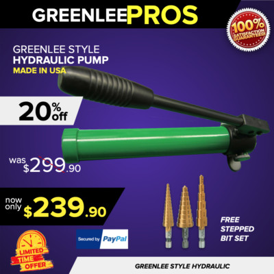 GREENLEE PUMP 767 HYDRAULIC , STYLE HAND PUMP, NEW, READY TO WORK, FAST ...