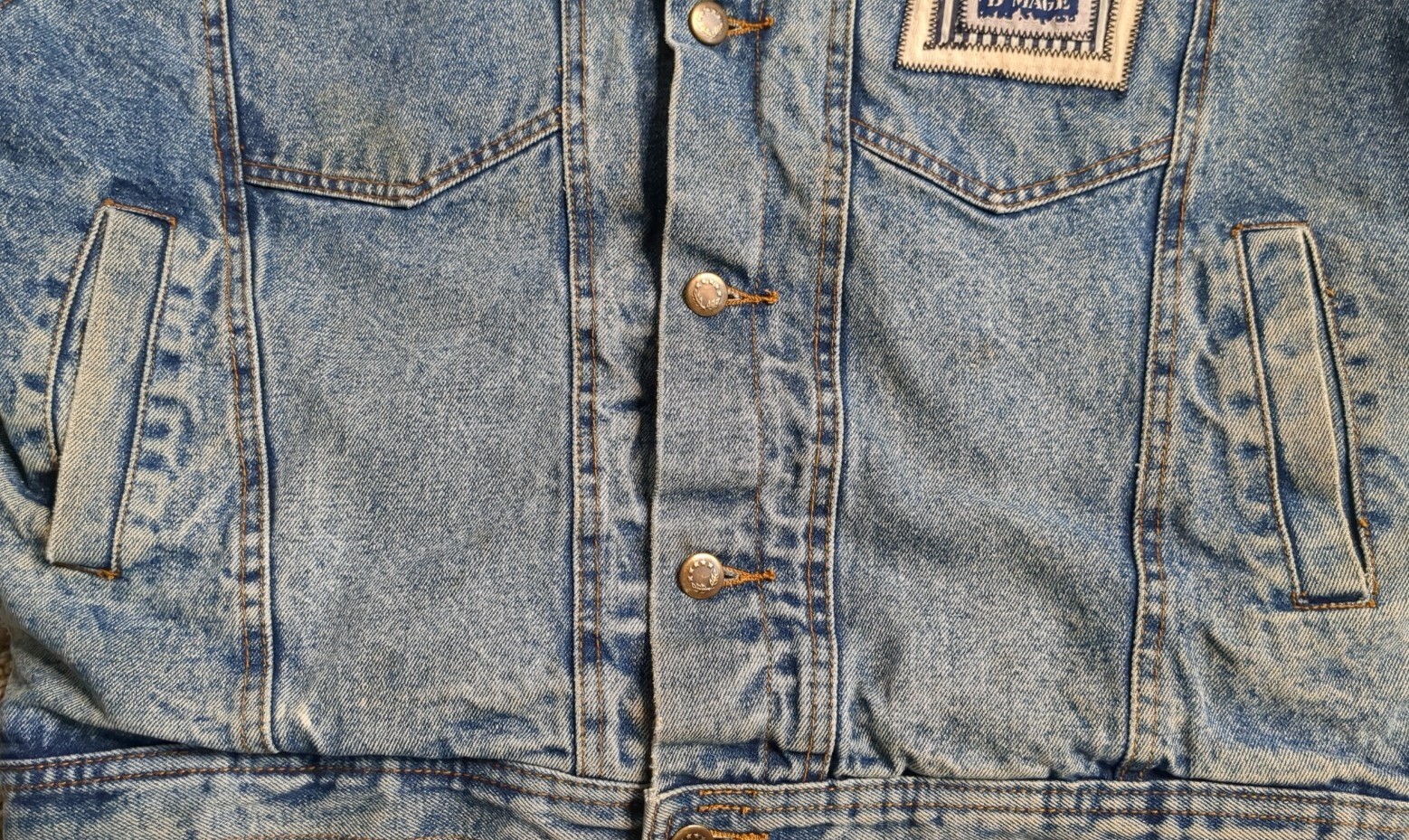 Vintage Major D'mage Damage Denim Biker Jacket 90s Gr… - Gem
