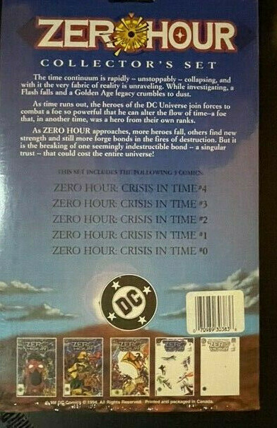 DC Zero Hour: Crisis in Time#0-4 - Boxed 5 issue Collector's Set ...
