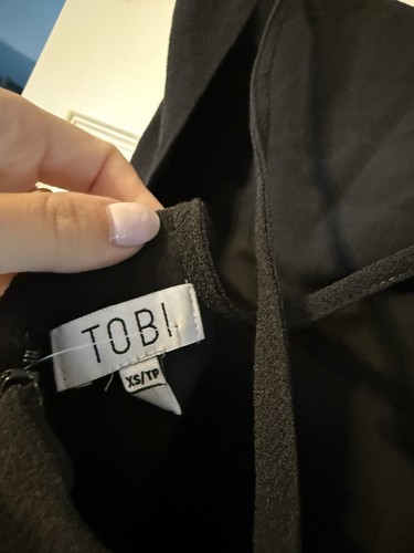 Tobi Women's Strappy Back Lined LBD Little Black Dress - Size XS - NWT ...