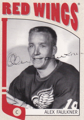 ALEX FAULKNER-RIP Authentic Signed Autograph Detroit Red Wings NHL ...