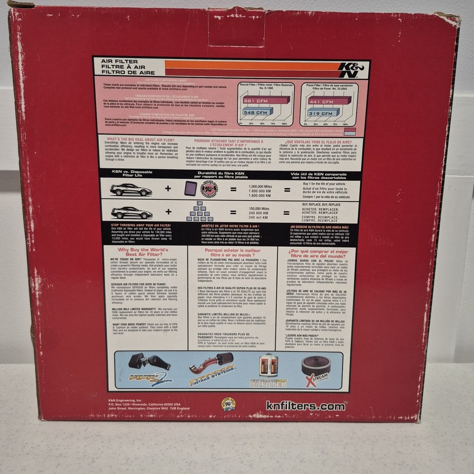 K&N Model E-1590 High-Flow Air Filter | eBay