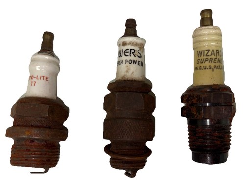 Antique Autolite, Bowers, and Wizard Supreme Spark Plugs | eBay
