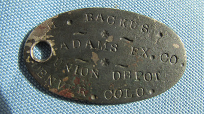 Very Rare 1880's Denver Colo. Union Depot H. Backus Adams Express Co ...