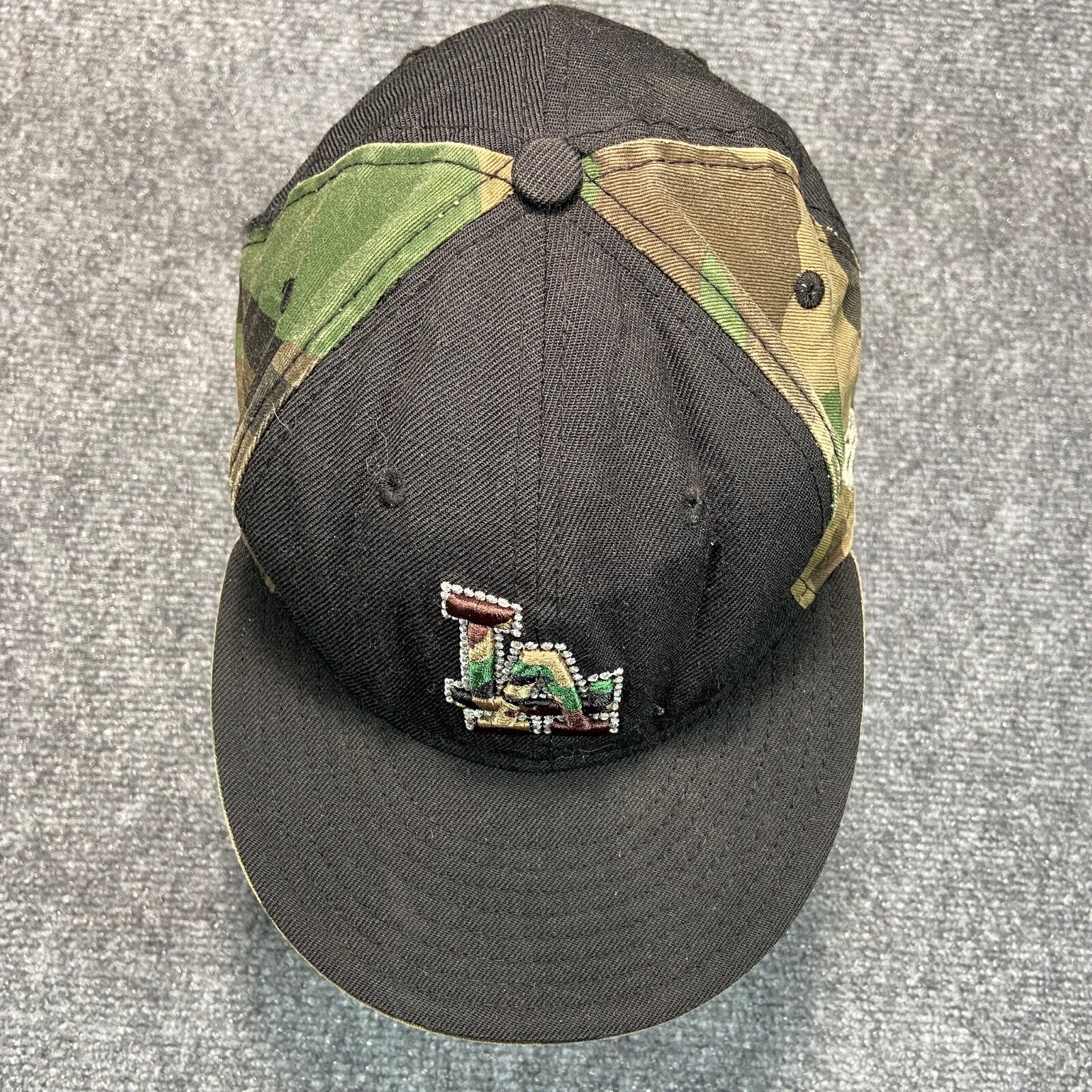 LA Los Angeles Dodgers Hat Camouflage 7 5/8 Green New… - Gem