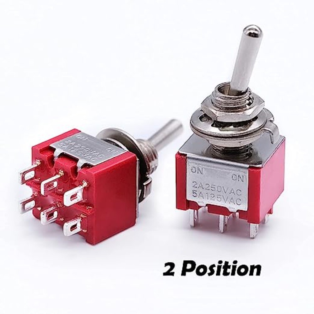 8pcs 5A 125V Miniature Toggle Switch Switches for MTS-202/Car Dash ...