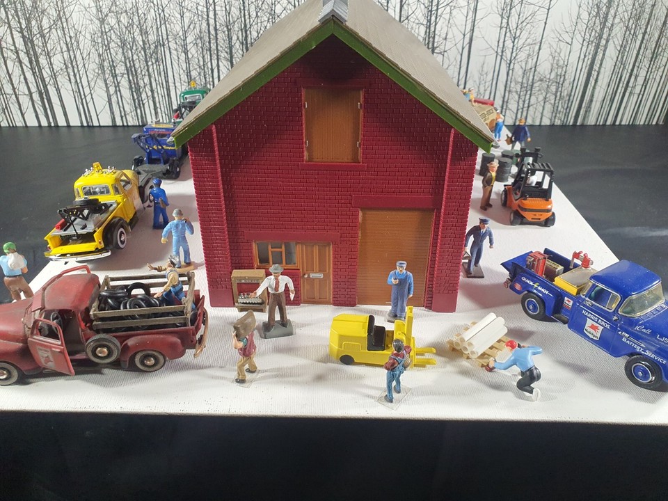 O Scale Custom Red Brick Building Warehouse, Shipping Location, Supply ...